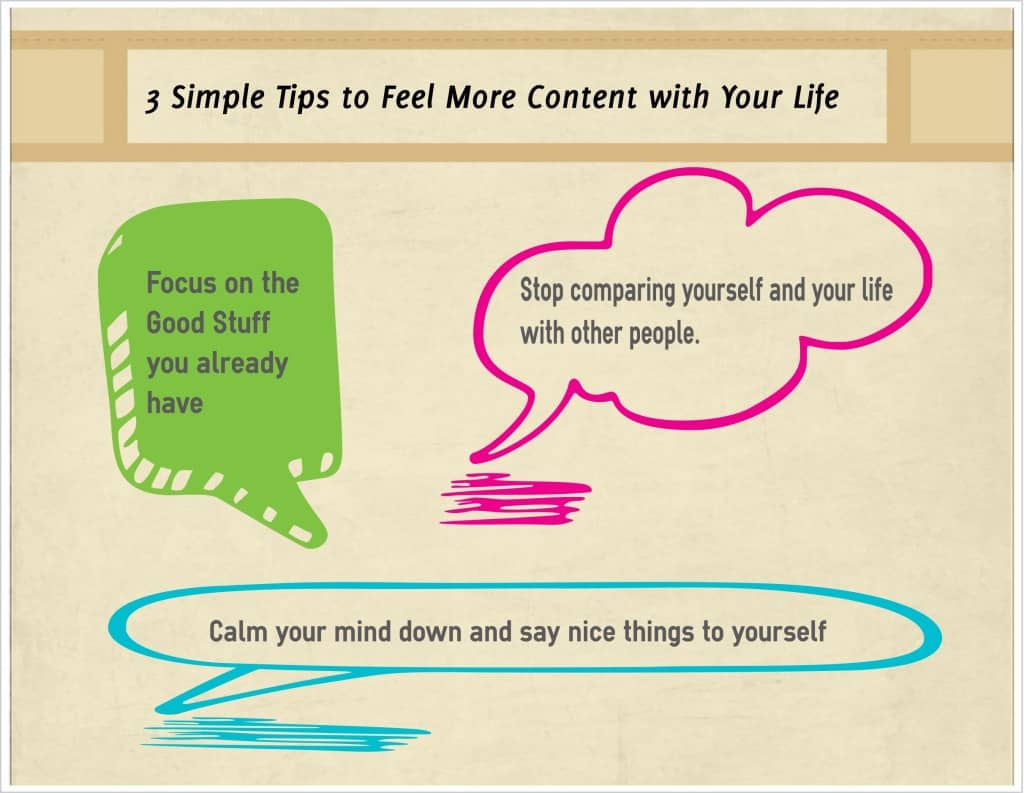 3 simple tips to feel more content with your life