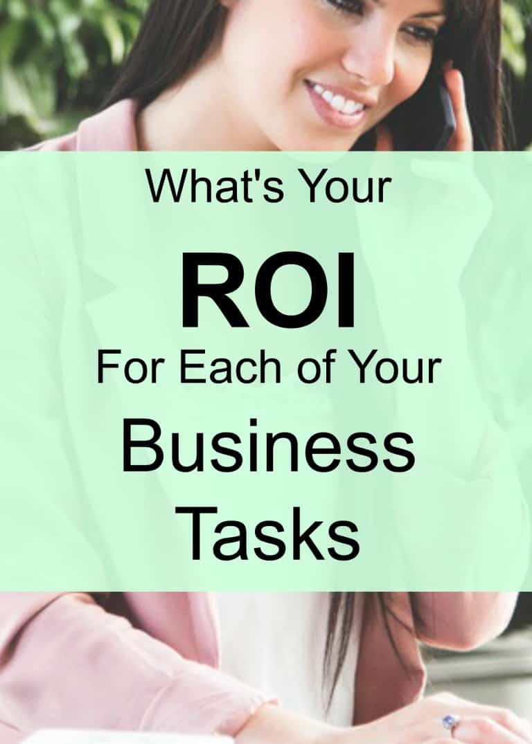 ROI for each of your business tasks and a twitter update