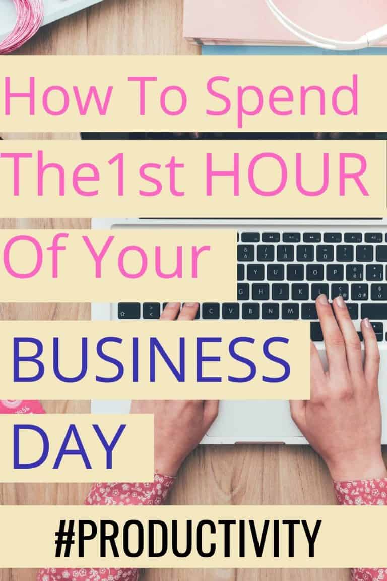 What do you do in the first hour of business?