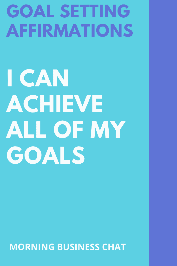 Affirmations to achieve your goals - Success mindset